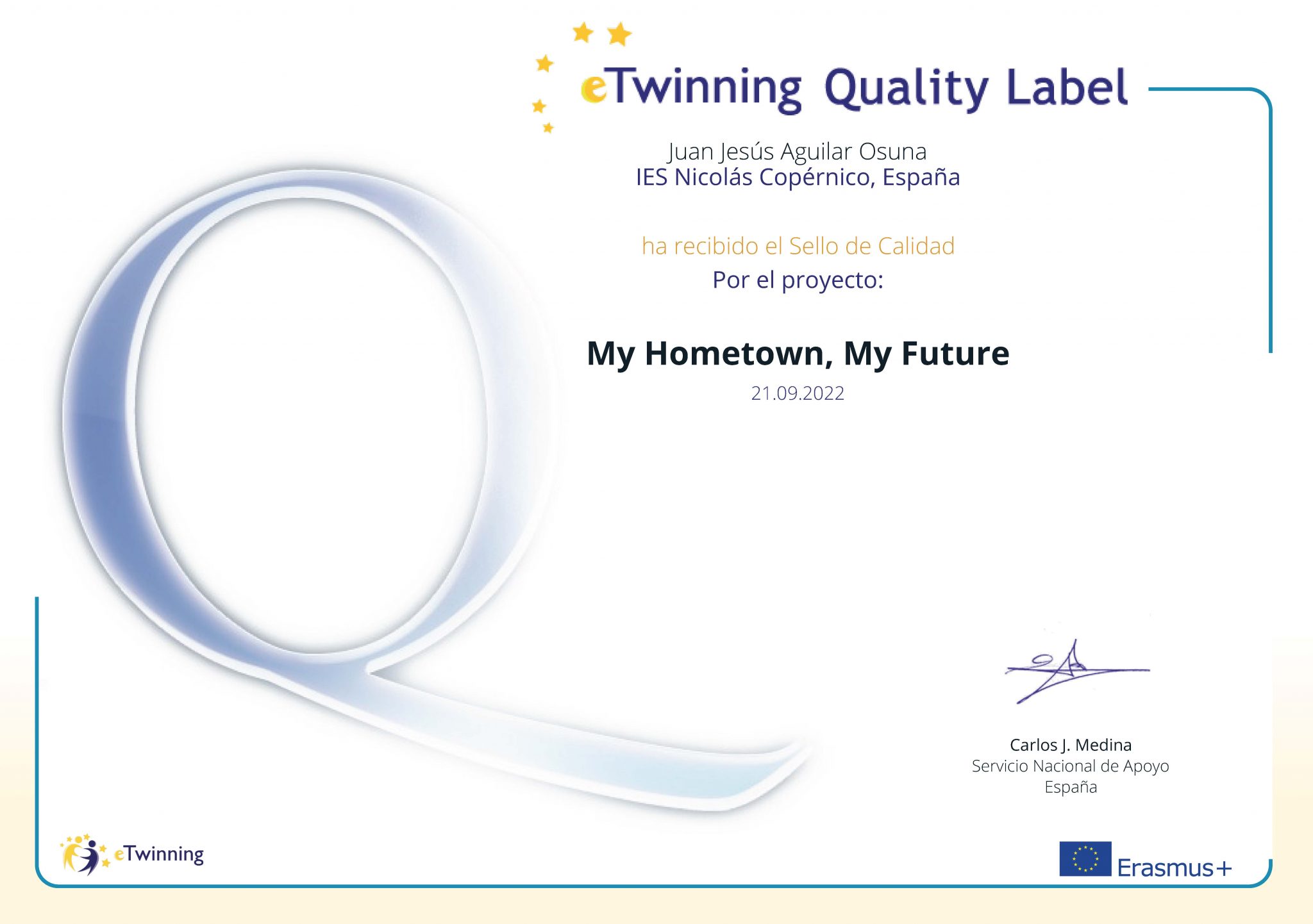 Sello de Calidad eTwinning 2022 para el IES Nicolás Copérnico – IES ...
